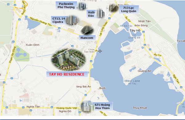 Apartments for sales in Tay Ho Residence